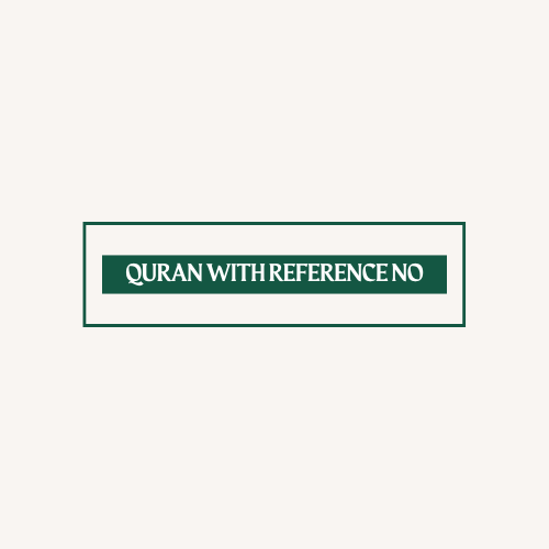 Quran With Reference Numbers – DARUSSALAM US