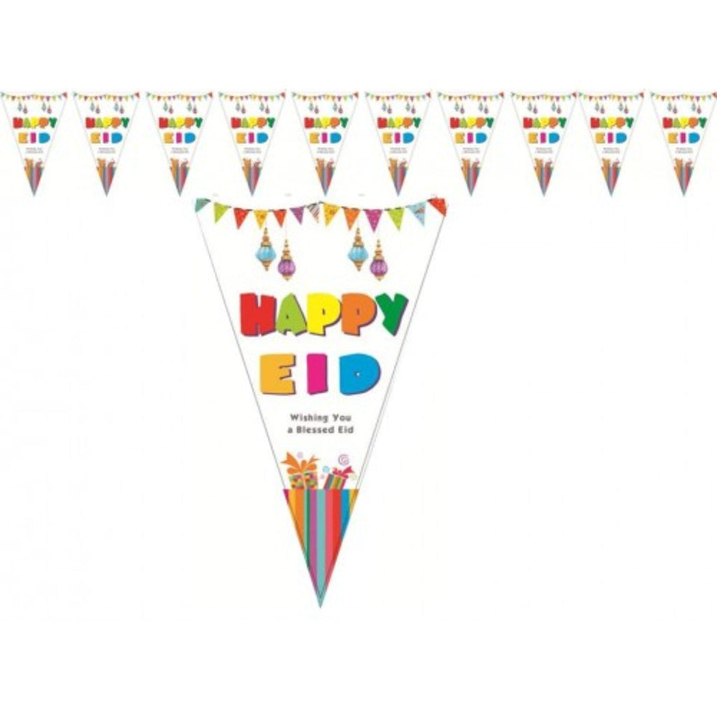 Flags - Happy Eid Triangle White (Pack of 10) – DARUSSALAM US