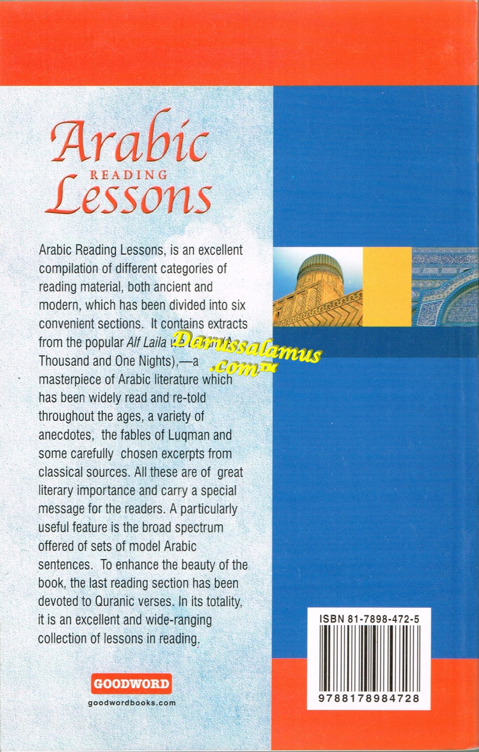 Arabic Reading Lessons By Duncan Forbes 9788178984725 – DARUSSALAM US