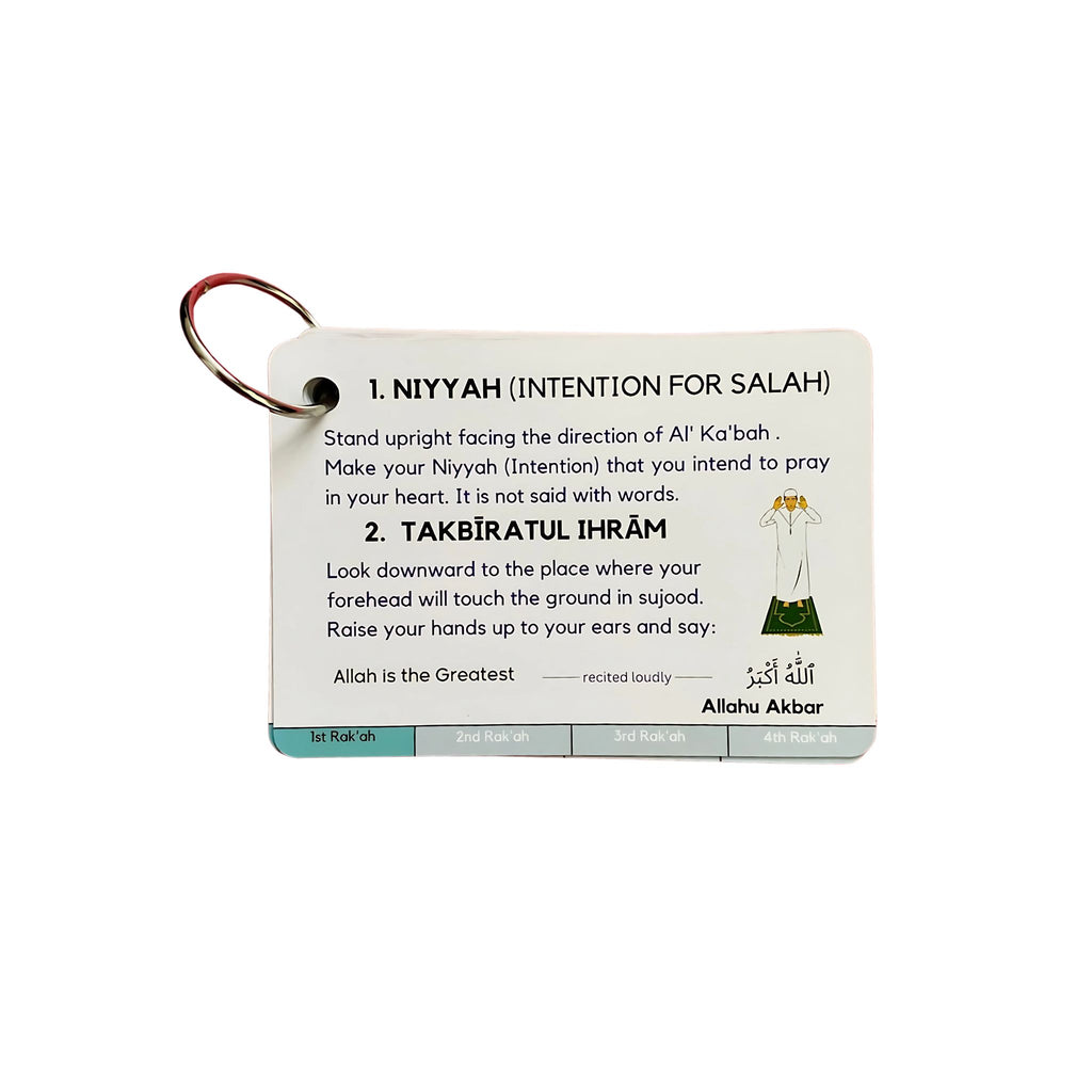 Islamic Salah Cards How to Perform Salah Step by Step Guide – DARUSSALAM US